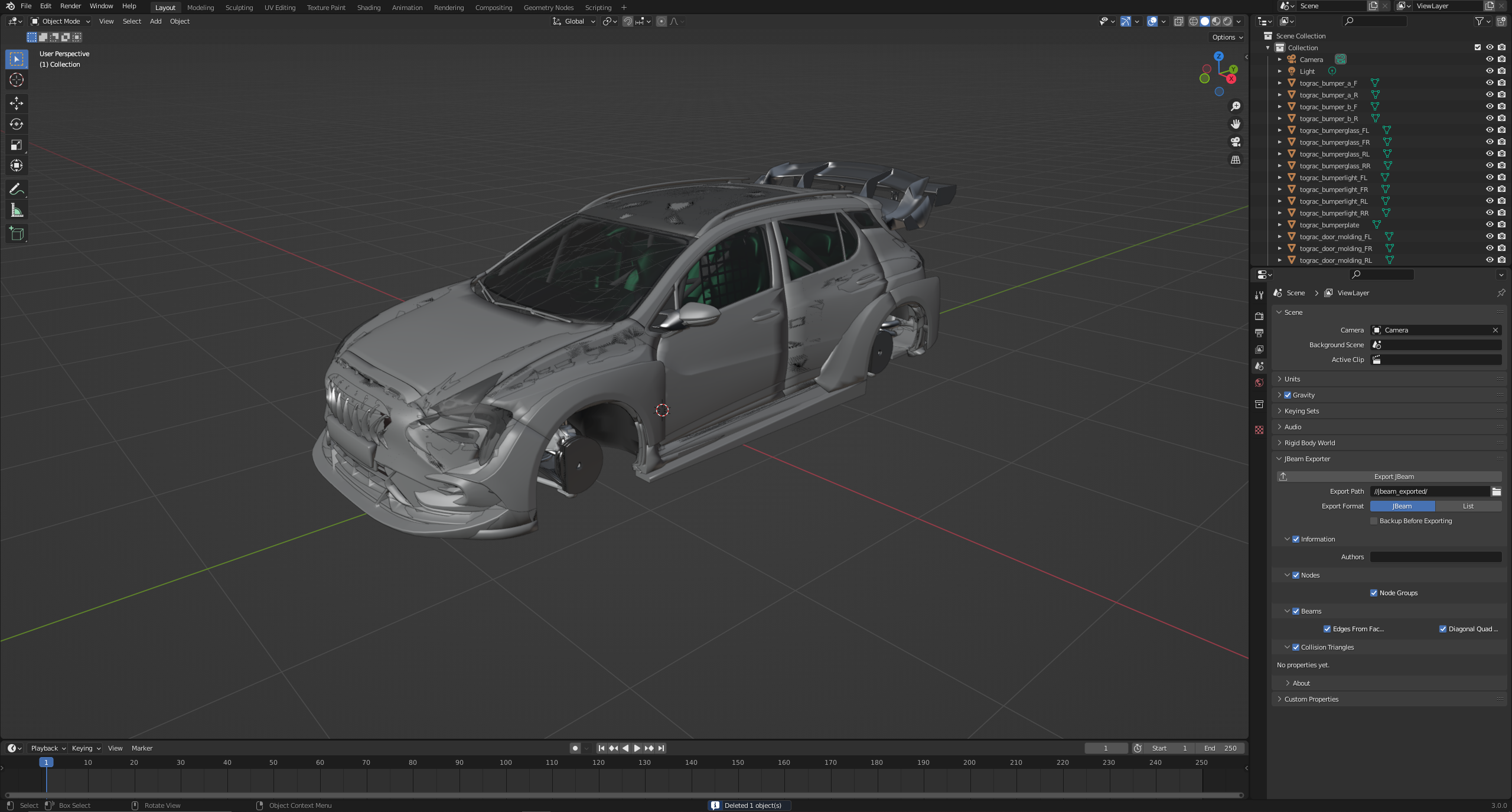 Car editing in Blender | BeamNG