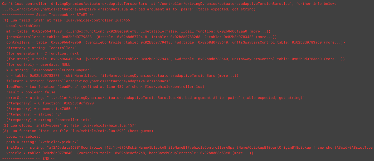 Unsolved - Adaptive Sway Bars doesn't work | BeamNG