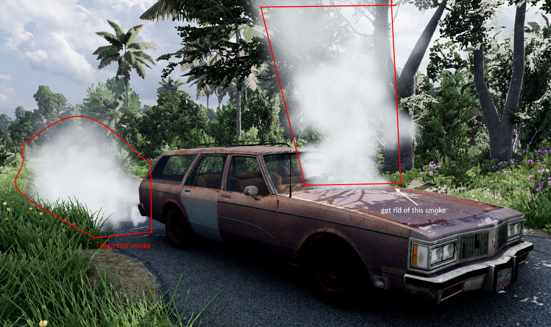 How to removed head gasket smoke from under hood? | BeamNG